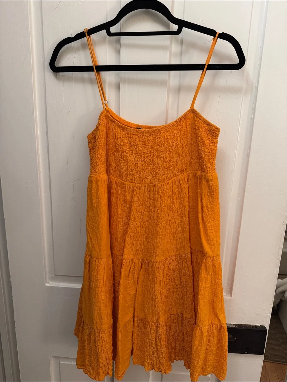 Zara | Dresses | Zara Orange Mini Dress With Spaghetti Straps | Poshmark